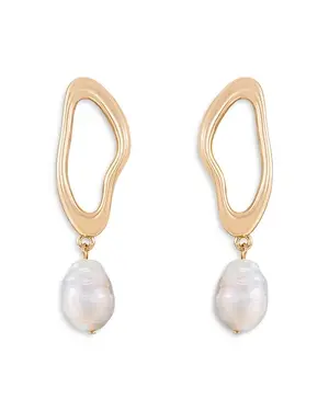 Baroque Drop Pearl Earrings