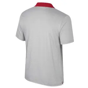 COLOSSEUM Arkansas Razorbacks Big & Tall Tuck Striped Polo - Gray