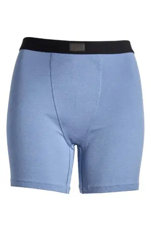 Lunya Rib Modal Boyshorts - Pastoral Blue