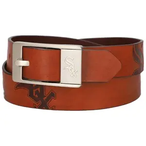 EAGLES WINGS Chicago White Sox Brandish Leather Belt - Brown