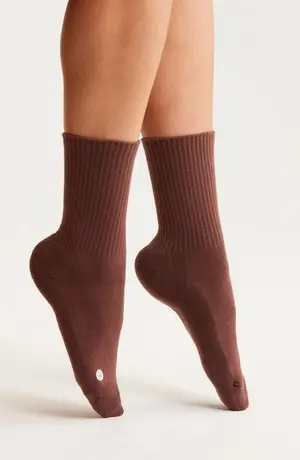 Zella Zella 3-Pack Crew Socks Brown Bitter