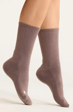 Zella Zella 3-Pack Crew Socks Grey Plum