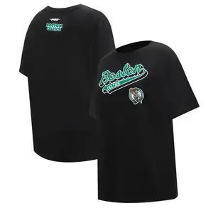PRO STANDARD Boston Celtics Script Boyfriend T-shirt