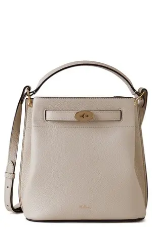Mulberry Islington Leather Bucket Bag - Chalk