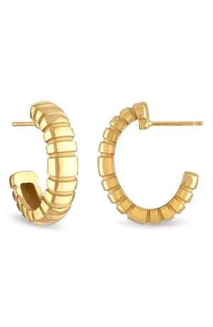 PAMELA ZAMORE Orla Large Oval Hoop Earrings - Gold