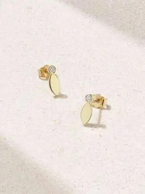 JENNIFER MEYER 18-karat And Diamond Marquise Earrings