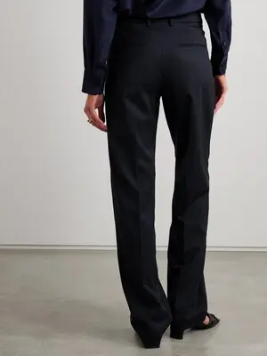NILI LOTAN Alphonse Pleated Straight-leg Pants