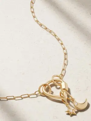 MARLA AARON 18-karat Gold Diamond Necklace