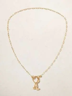 MARLA AARON 18-karat Gold Diamond Necklace