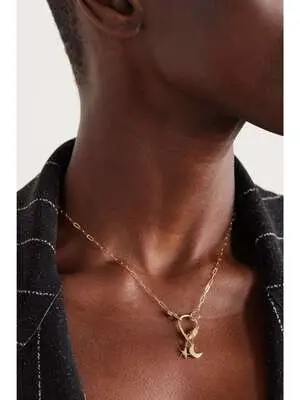 MARLA AARON 18-karat Gold Diamond Necklace