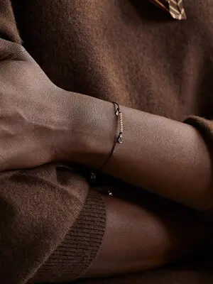 SYDNEY EVAN 14-karat Cord And Diamond Bracelet