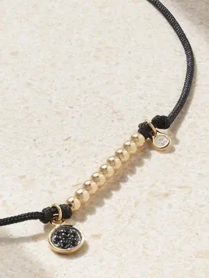 SYDNEY EVAN 14-karat Cord And Diamond Bracelet
