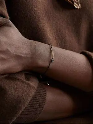 SYDNEY EVAN 14-karat Cord And Diamond Bracelet