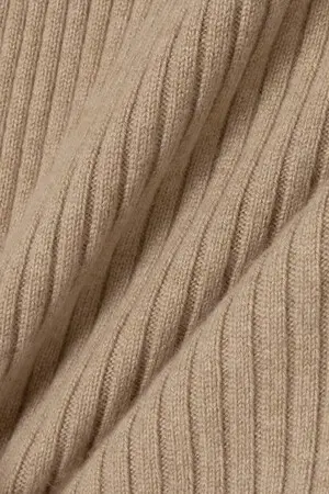Loro Piana Ribbed Cashmere Turtleneck Sweater