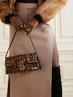 Jacquemus Leopard-print Calf Hair Shoulder Bag