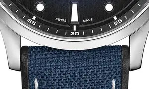 MIDO Multifort Automatic Fabric & Rubber Strap Watch - Blue Gradient
