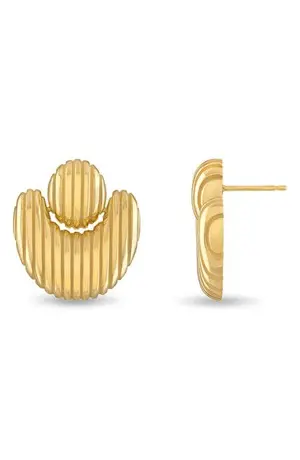 PAMELA ZAMORE Isla Nest Stud Earrings - Gold