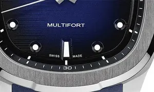 MIDO Multifort Automatic Rubber Strap Watch - Blue
