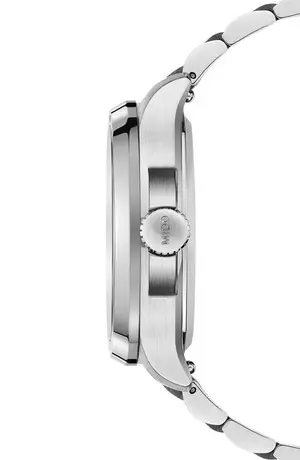 MIDO Multifort Square Automatic Bracelet Watch - Silver/blue