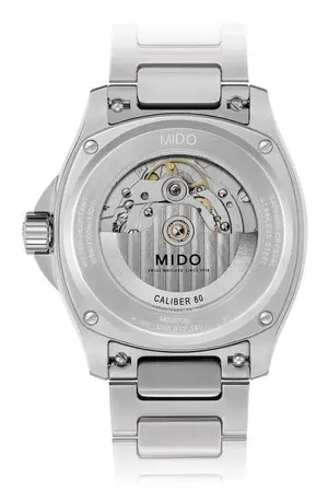 MIDO Multifort Square Automatic Bracelet Watch - Silver/blue