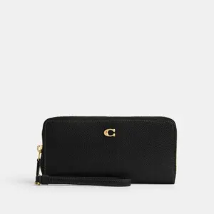 COACH Essential Continental Wallet - Brass/black