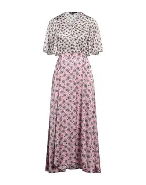 Maje Hawaiian-print Flared Maxi Dress - Pink