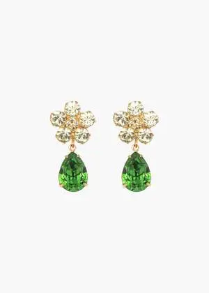 JENNIFER BEHR Janna Drop Earrings - Fern