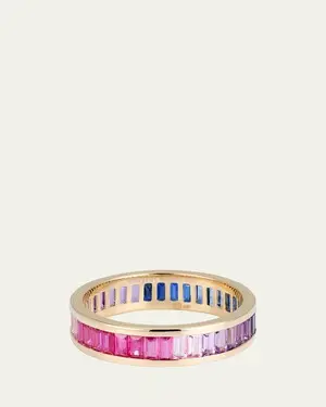 SYDNEY EVAN 14k Gemstone Baguette Eternity Ring