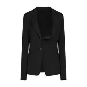 ANN DEMEULEMEESTER Nova Light Asymmetric Deconstructed Jacket - Black