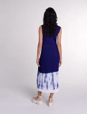 Maje Tie-dye Knit Maxi Dress