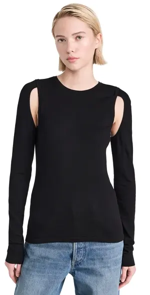 Helmut Lang Cutout Crew Top