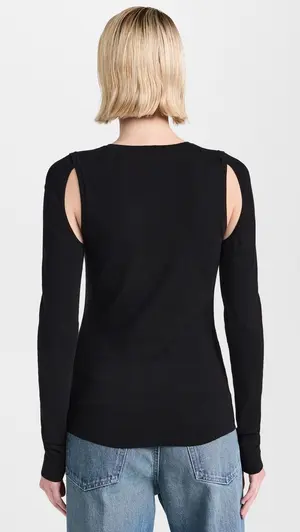 Helmut Lang Cutout Crew Top