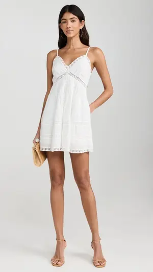 LoveShackFancy Docila Dress - White
