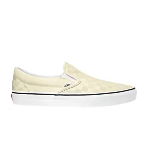 VANS Classic Slip-on In Checkerboard - Cream