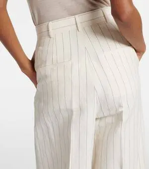 Max Mara Giuliva Pinstripe Wide-leg Pants