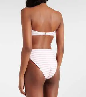 SAME Rose Floral-appliqué Bikini Bottom - Pink