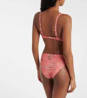 Isabel Marant Étoile Saly Printed Bikini Bottom - Pink
