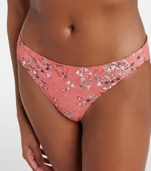 Isabel Marant Étoile Saly Printed Bikini Bottom - Pink