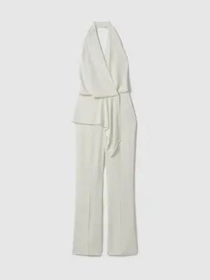 ATELIER April Draped Bridal Jumpsuit
