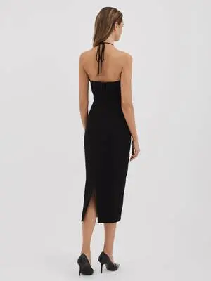 Rachel Gilbert Embellished Bodycon Midi Dress