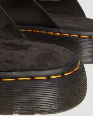 Dr. Martens Josef Analine Leather Buckle Slides - Black