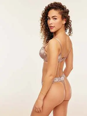 Victoria's Secret Adore Me Jaya Thong Panty - Beige