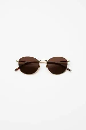 HOUSE OF DAGMAR Rounded Sunglasses - Gold
