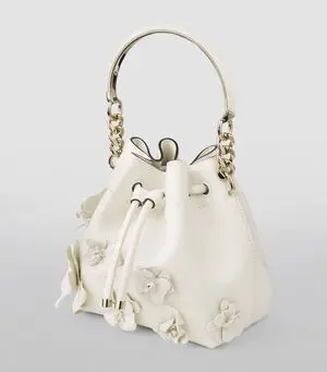 JIMMY CHOO Beach Woven Tote - White