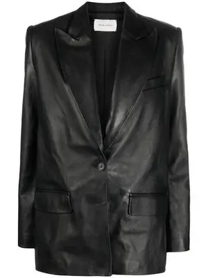 Magda Butrym Magda Butrym Notched Lapel Blazer - Black