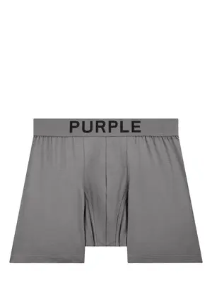 PURPLE BRAND Logo-print Boxer Briefs - Grey