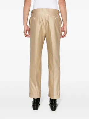 Alexander McQueen Mid-rise Straight-leg Trousers