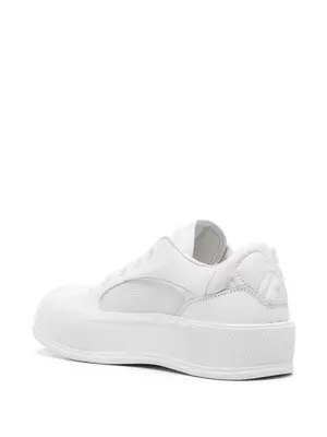 Alexander McQueen Embossed Logo Leather Sneakers