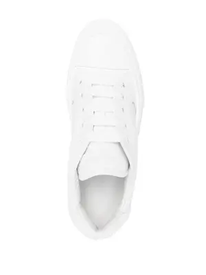Alexander McQueen Embossed Logo Leather Sneakers