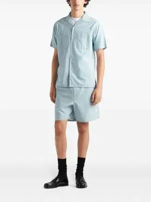 Prada Cotton Short-sleeve Shirt - Blue